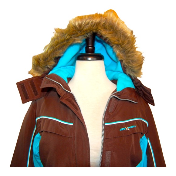 ZeroXposur | Jackets & Coats | New Zeroxposur Chocolateturquoise Ski ...